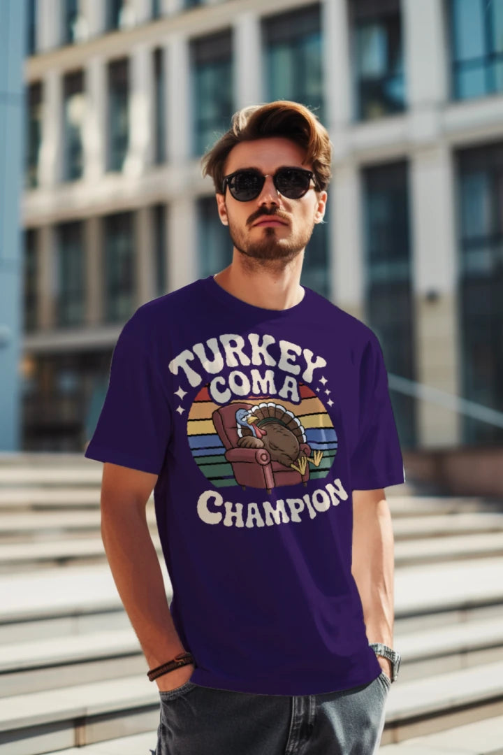 Turkey Coma Champion – Eat. Nap. Repeat. – Laugh Riot Tees
